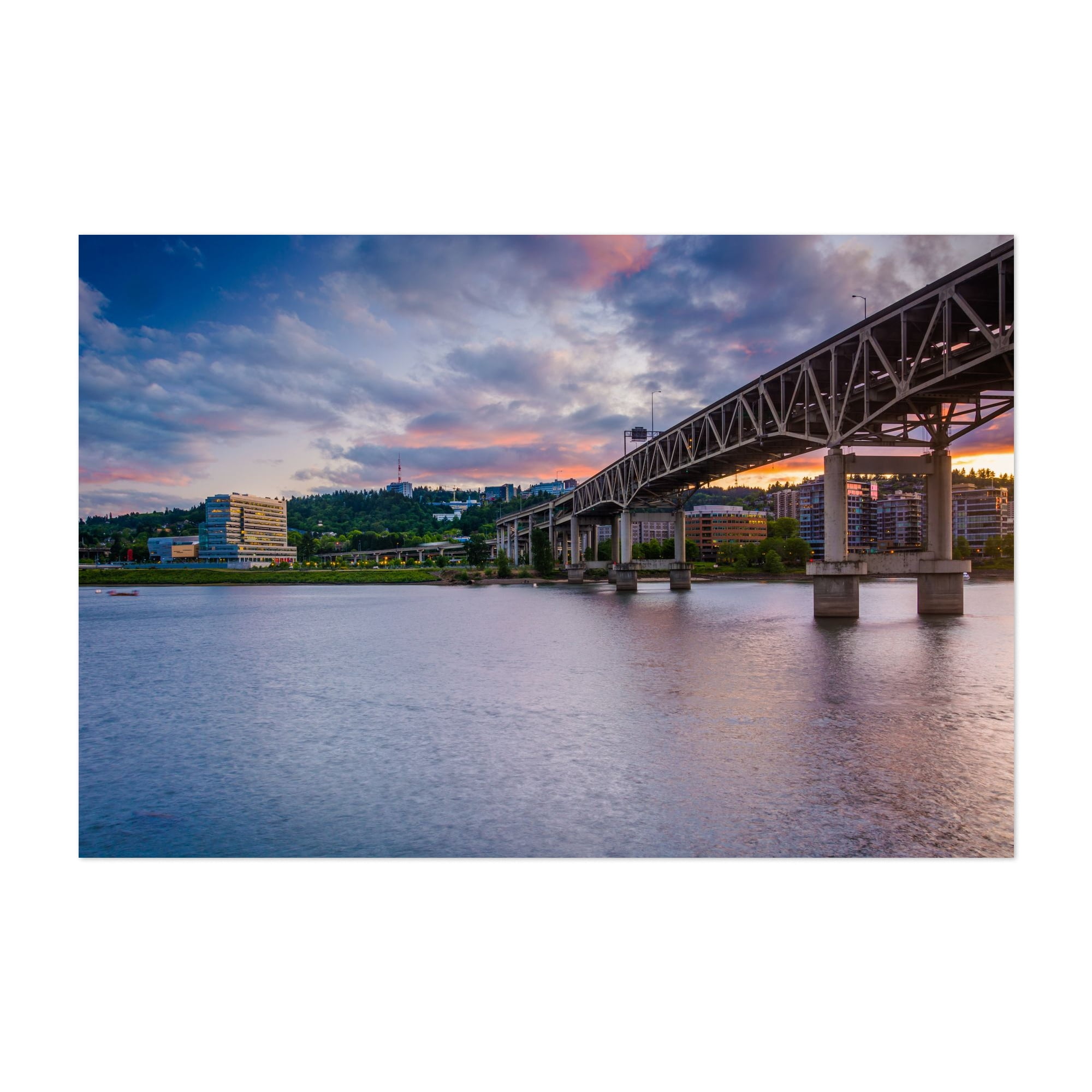 The Marquam Bridge - Portland Oregon Photography Unframed Wall Art ...