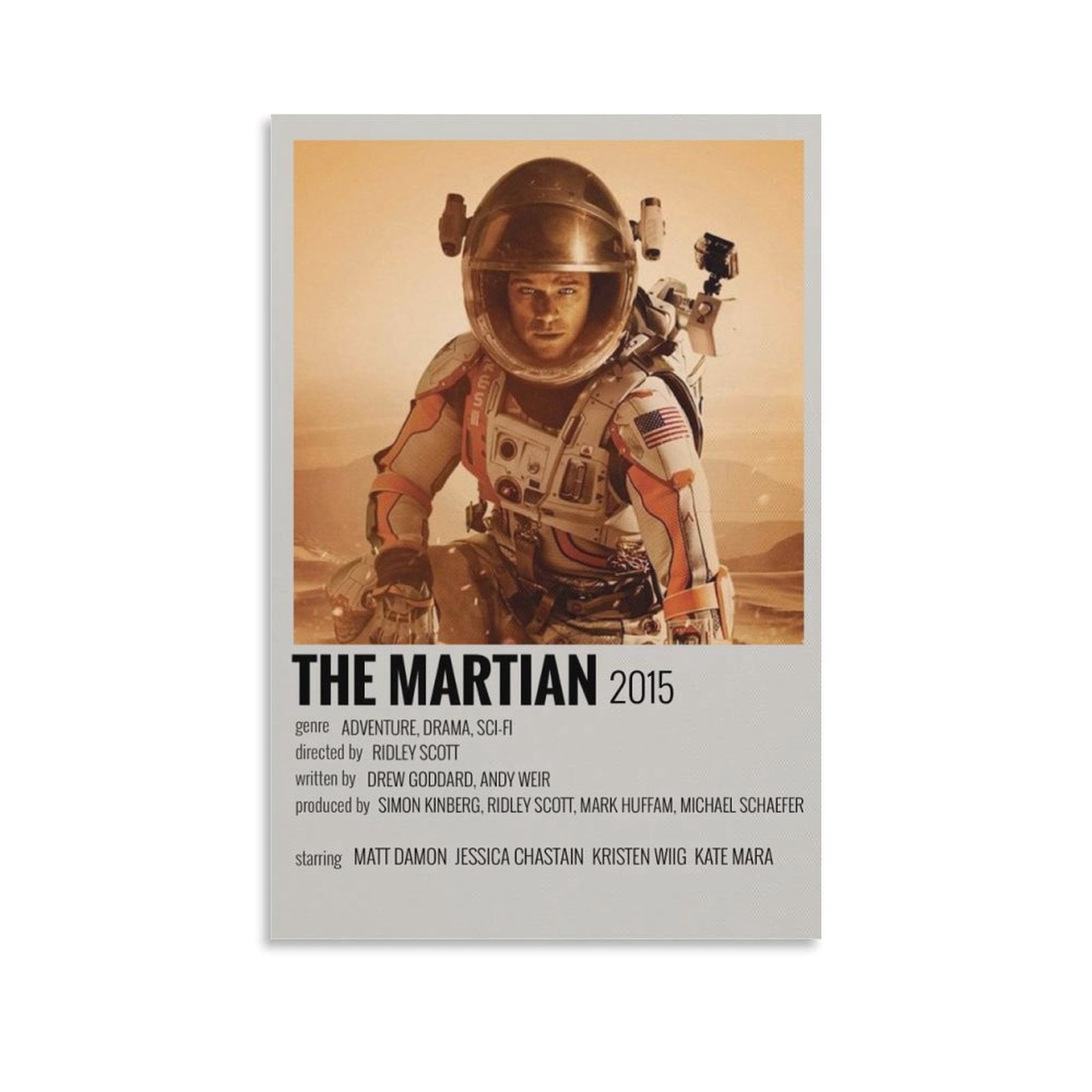 The Martian 2015 Movie Poster (12) Gifts Canvas Painting Poster Wall ...