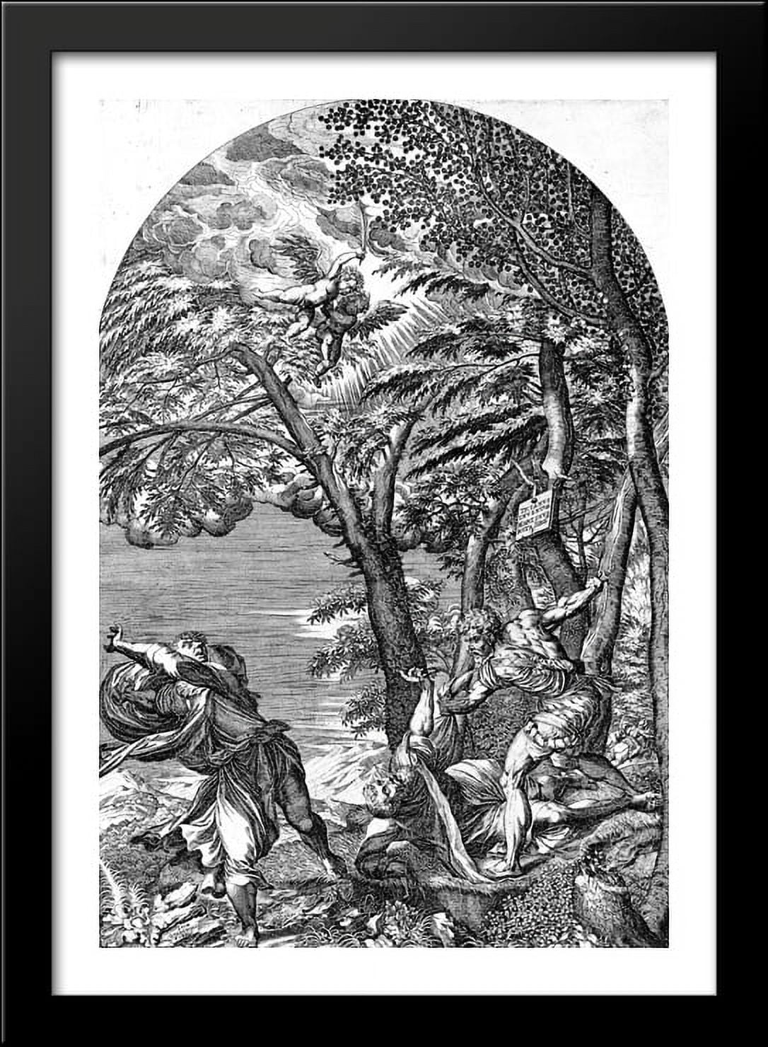 The Martyrdom of Saint Peter 28x40 Large Black Wood Framed Print Art by ...