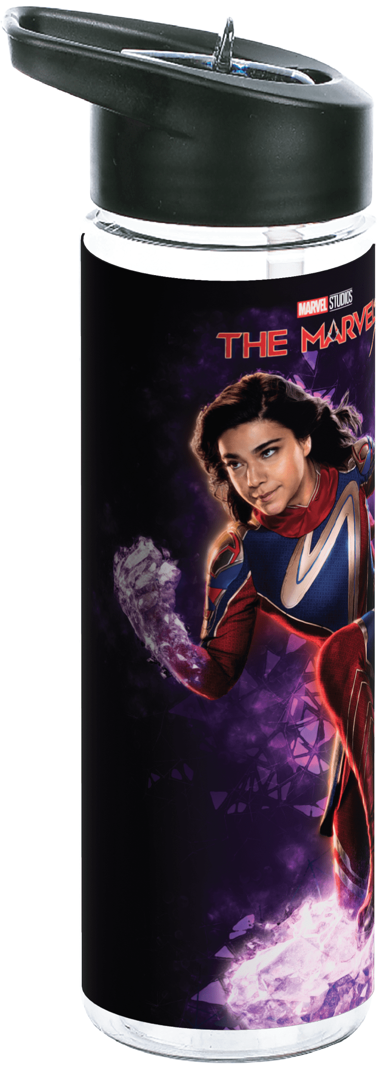 The Marvels Movie Ms. Marvel (Kamala Khan) 24 Oz Plastic Water Bottle ...