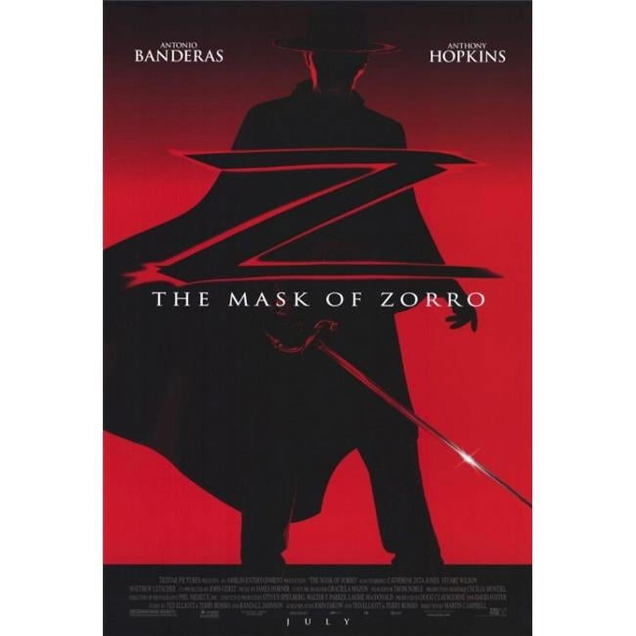 The Mask of Zorro Movie Poster Print - 27 x 40 - Walmart.com