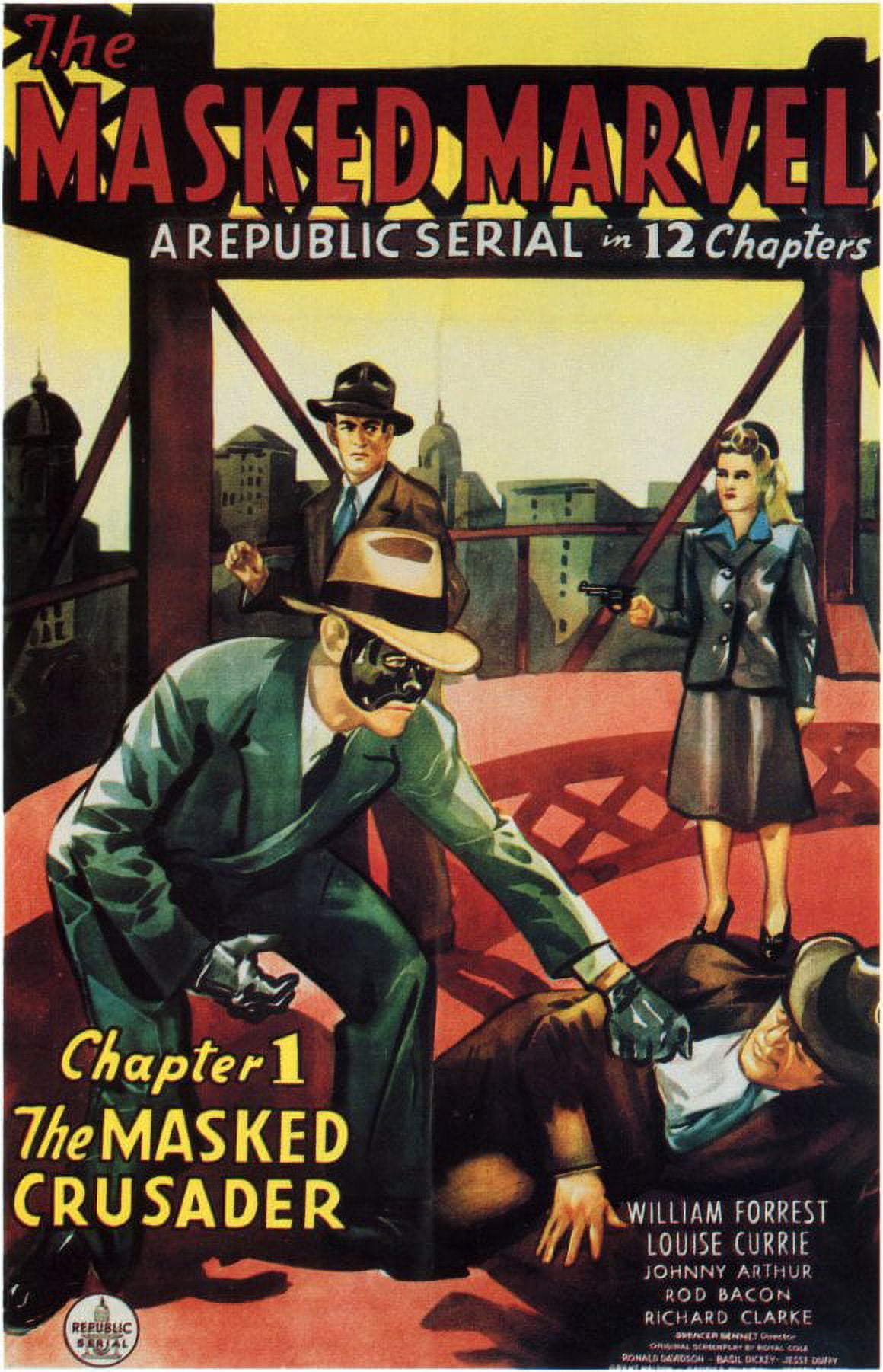 The Masked Marvel - movie POSTER (Style C) (11" x 17") (1943) - Walmart.com