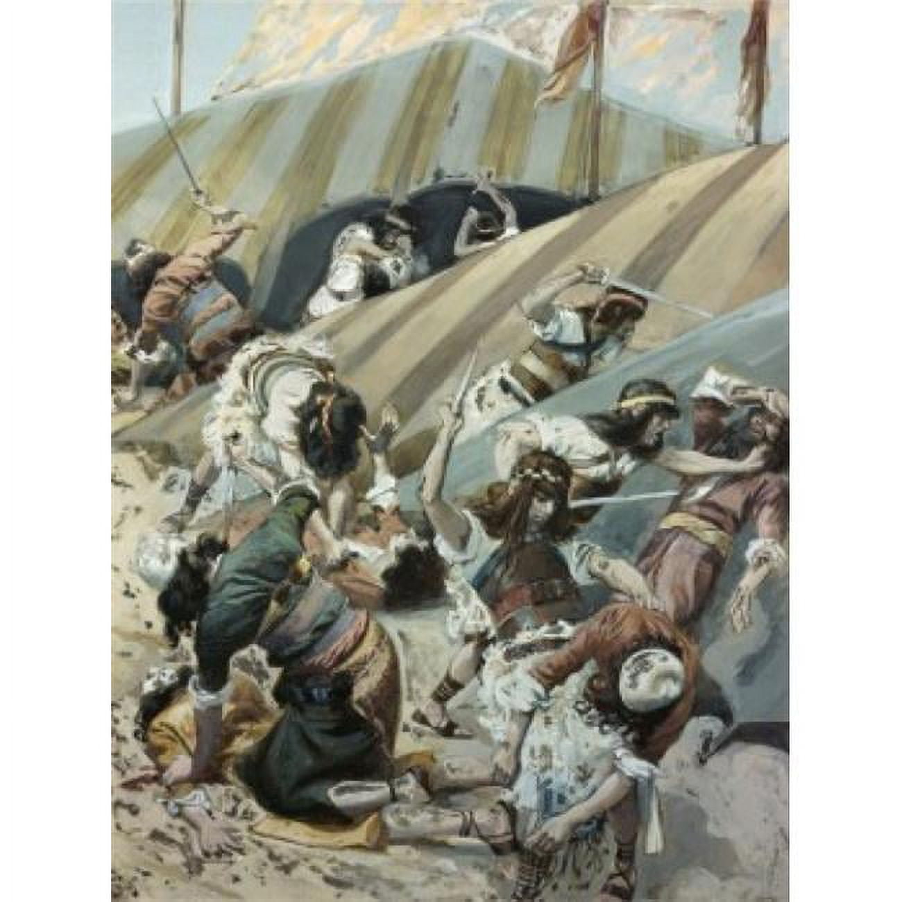The Massacre of the Idolators James J. Tissot 1836-1902 French Jewish Museum New York Poster ...