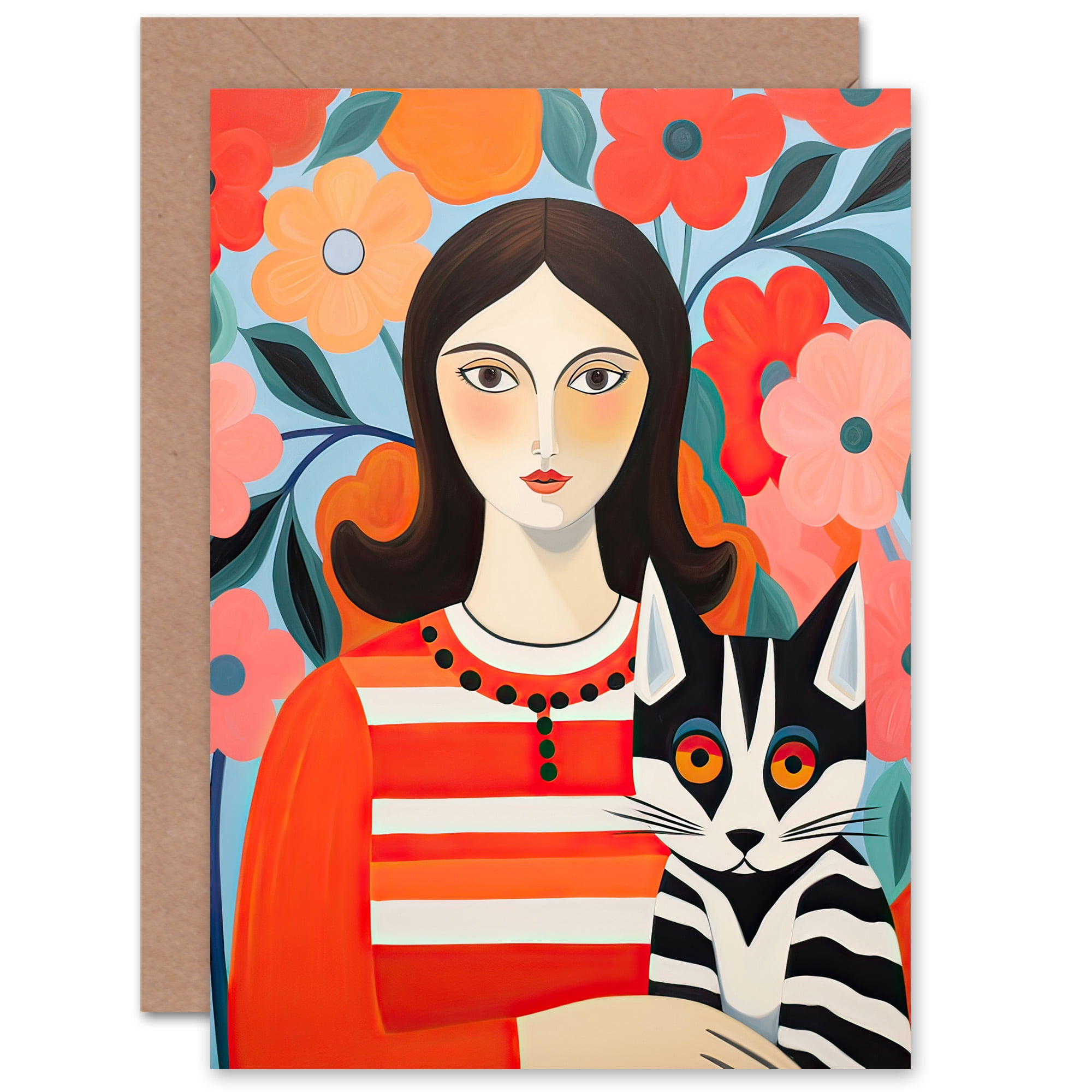The Matisse Moggie Cat Mum Fun Bright for Wife Her Mum Sister Daughter ...