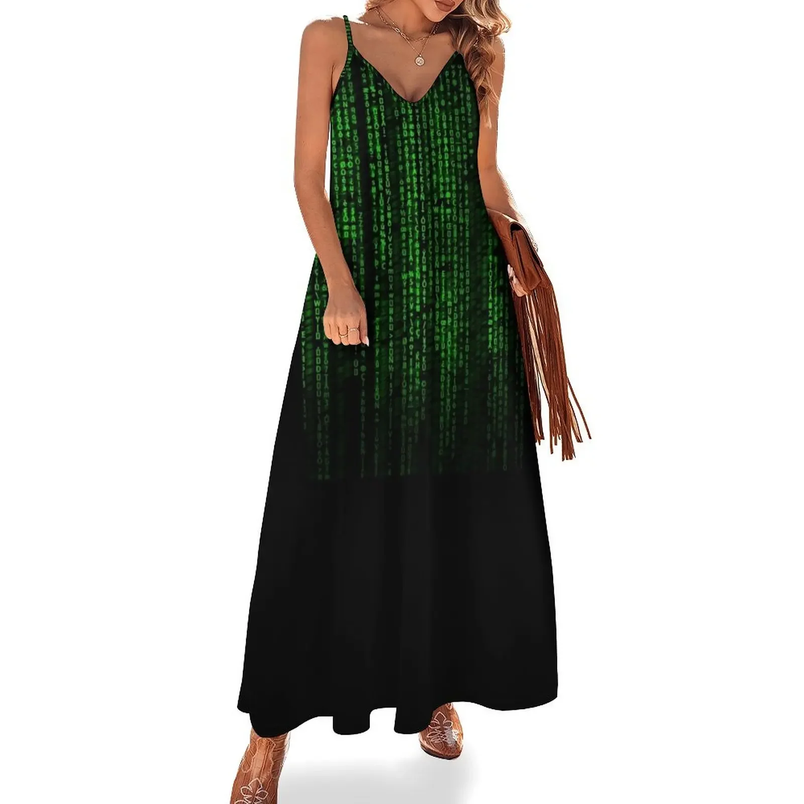 The Matrix Code Sleeveless Dress long sleeve dress evening dresses ...