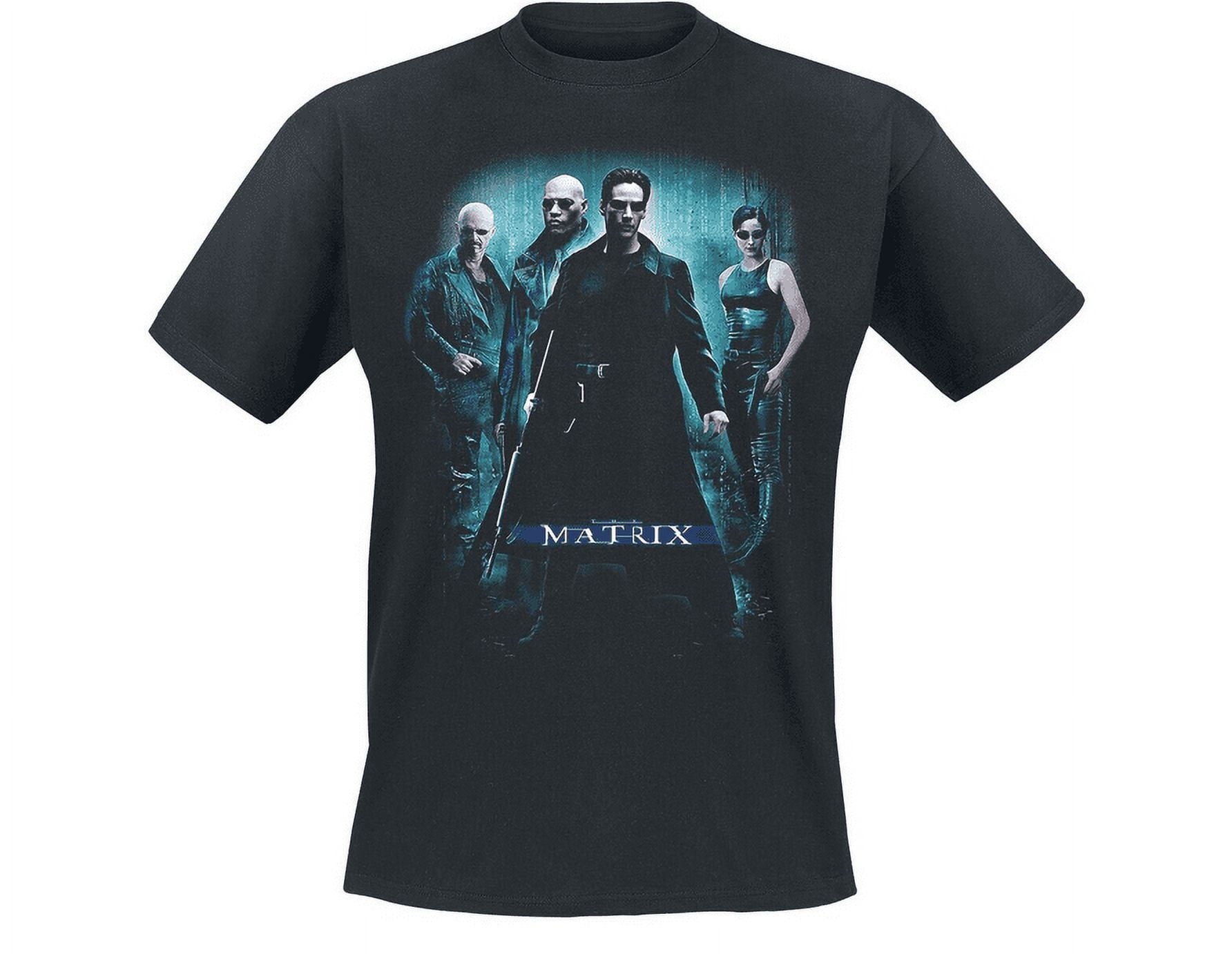The Matrix T Shirt Group Movie Poster new Official Unisex Black ...