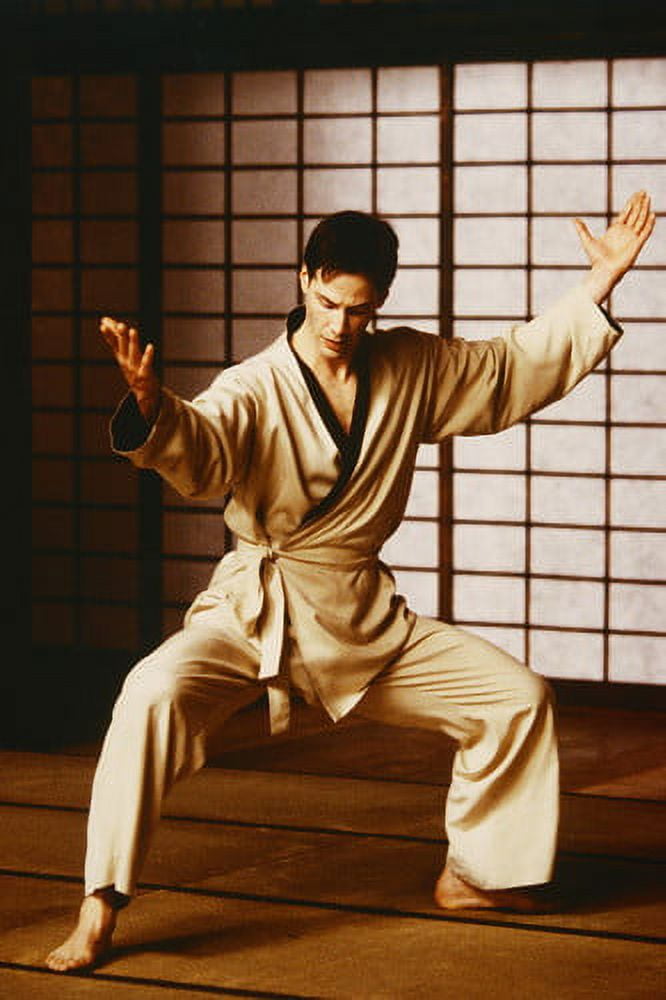 The Matrix Keanu Reeves In Karate Kung Fu Robes Outfit Barefoot 24x36 Poster - Walmart.com