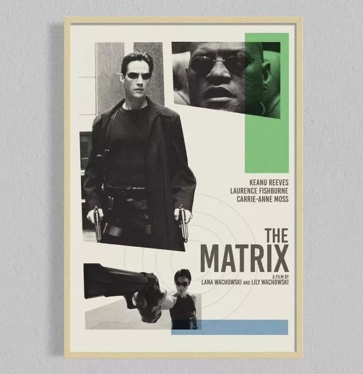 The Matrix Mid Century Movie Poster Film Posters NO FRAMED POSTER Home ...