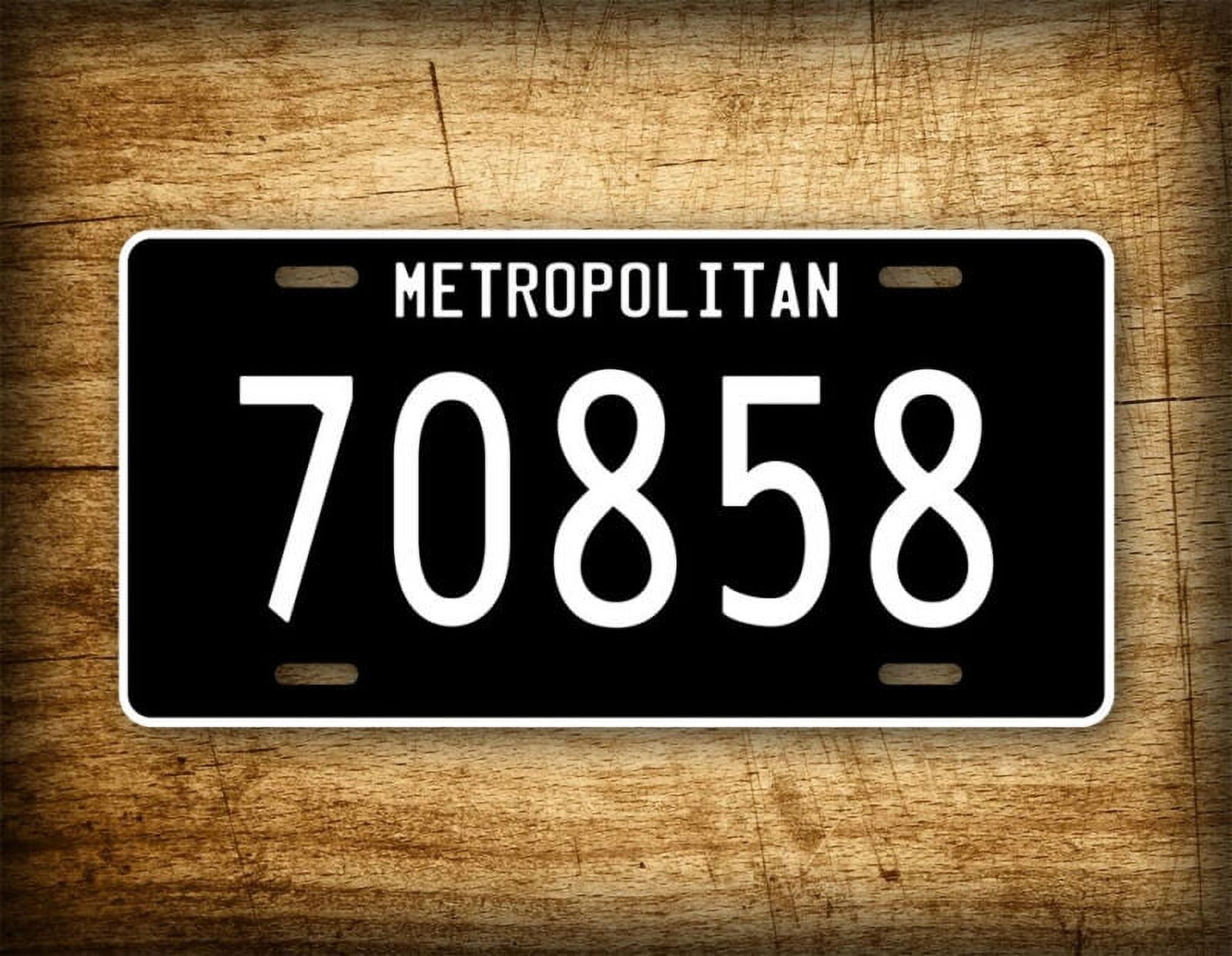 The Matrix Movie License Plate Metropolitan 70858 Auto Tag Agent Smith ...