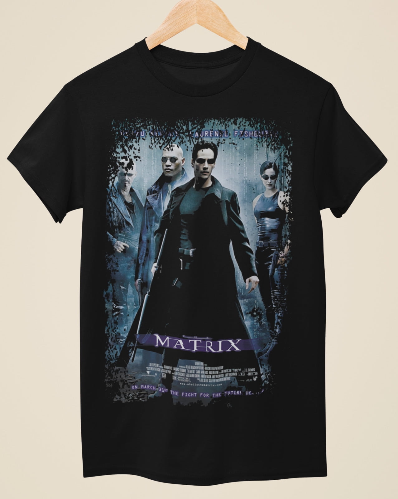 The Matrix - Movie Poster Inspired Unisex Black T-Shirt - Walmart.com