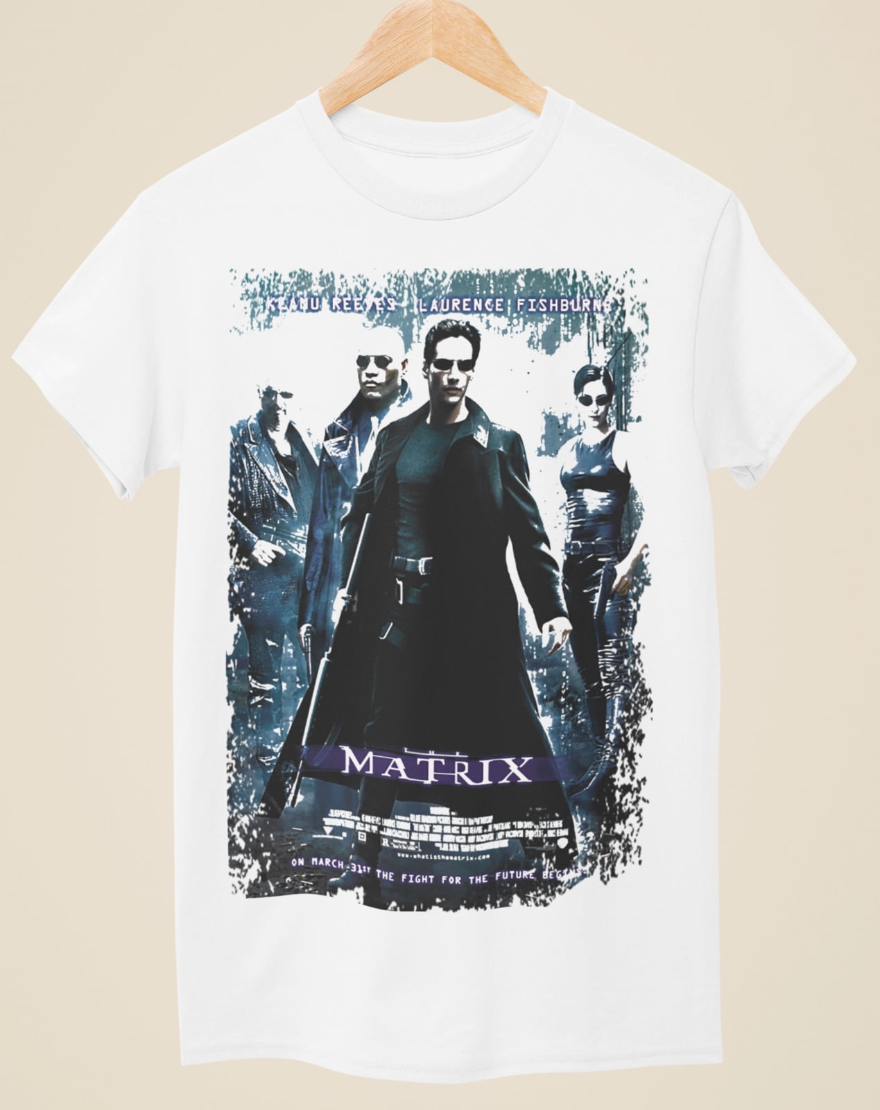 The Matrix - Movie Poster Inspired Unisex White T-Shirt - Walmart.com