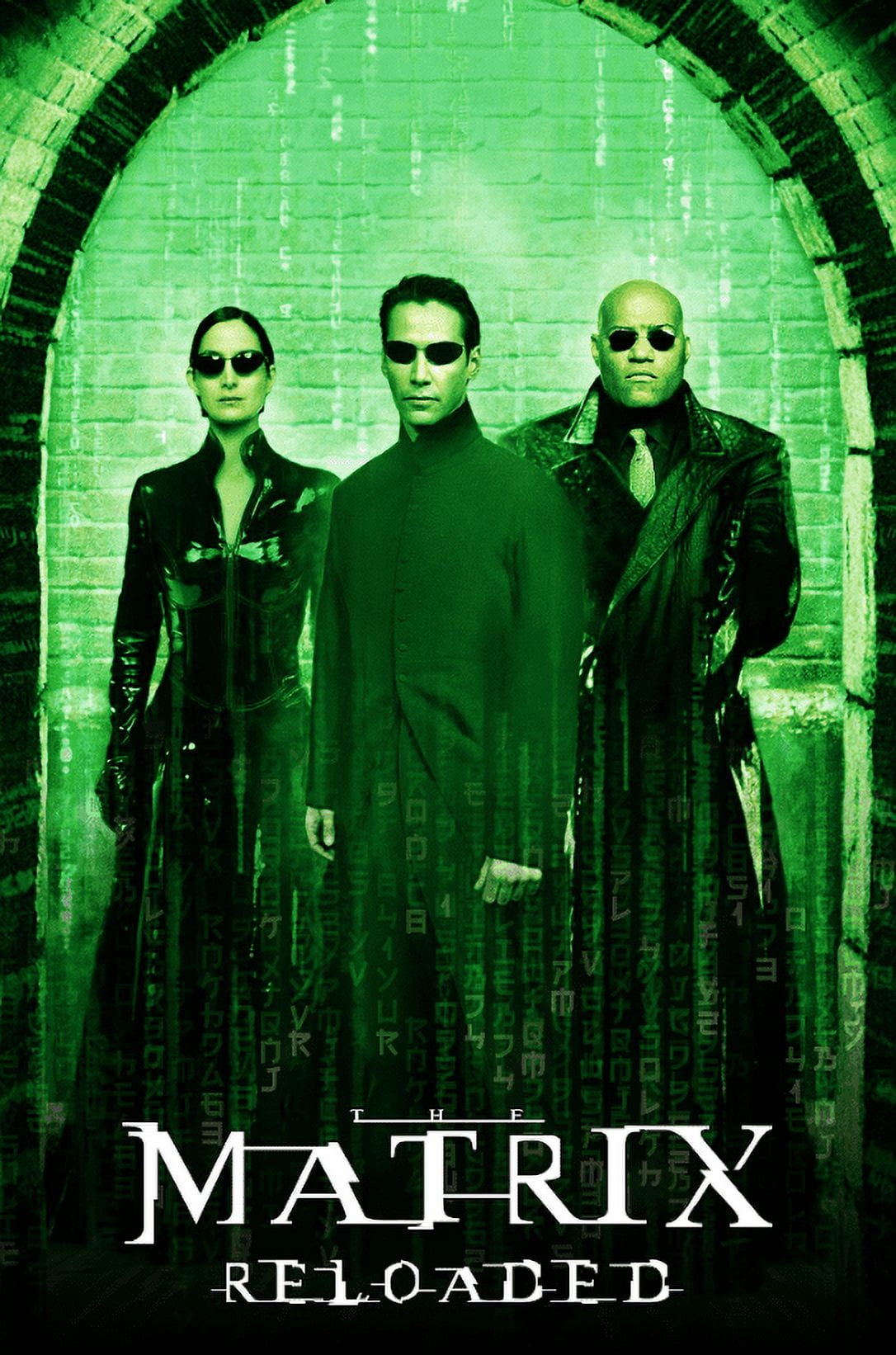 The Matrix Reloaded 2003 Movie Poster 24x36 Keanu Reeves Sci-Fi Action ...