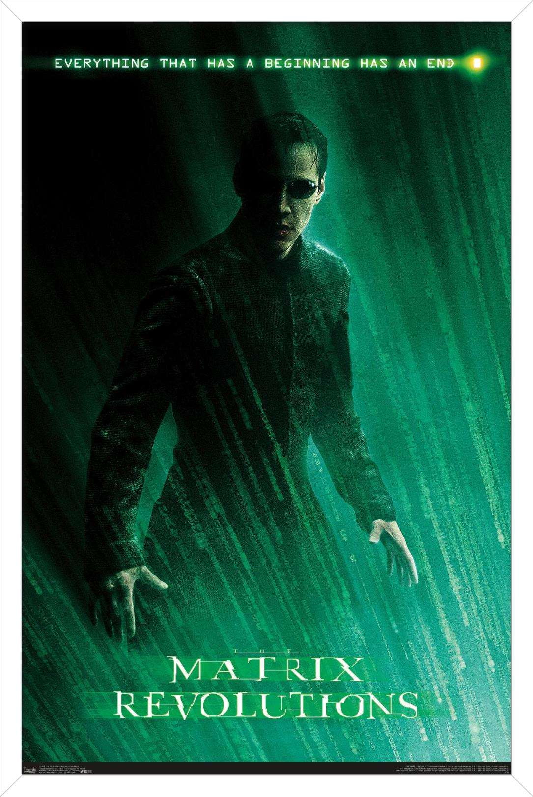The Matrix Revolutions - One Sheet Wall Poster, 22.375" x 34", Framed ...