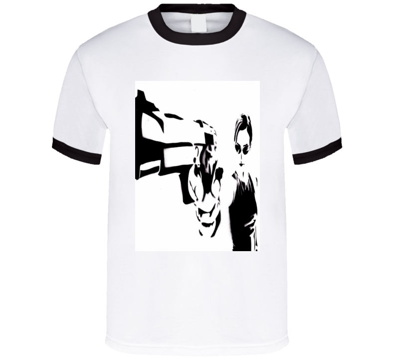 The Matrix Trinity with weapon huge image Sci Fi film sketch drawing ...