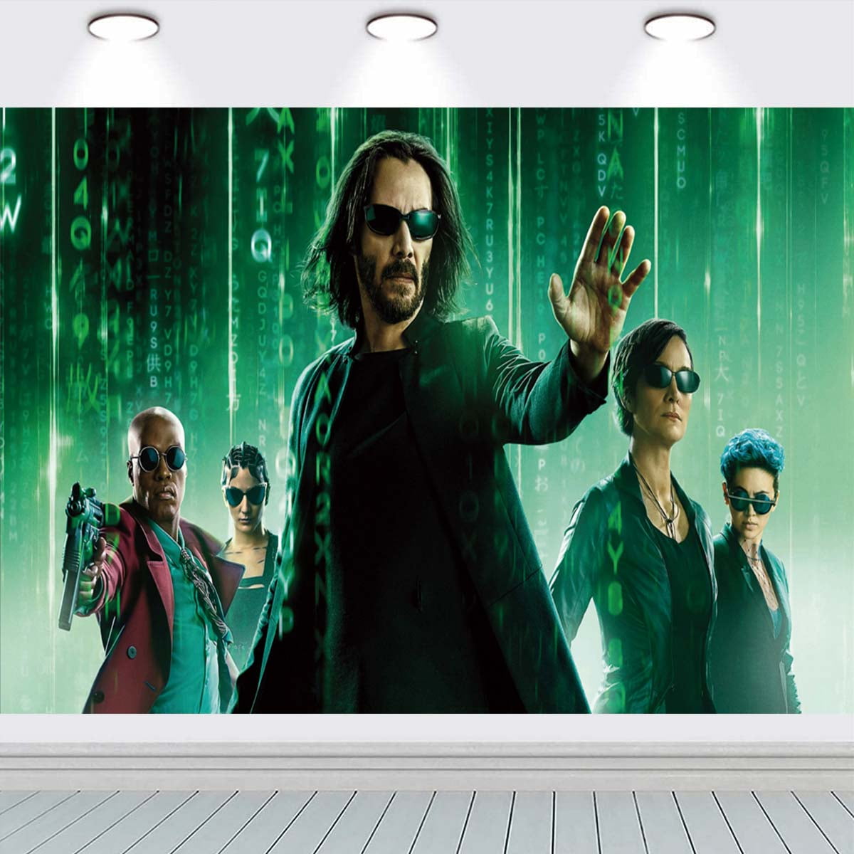 The Matrix school Poster Wall Decor Birthday Banner Backdrop Background ...