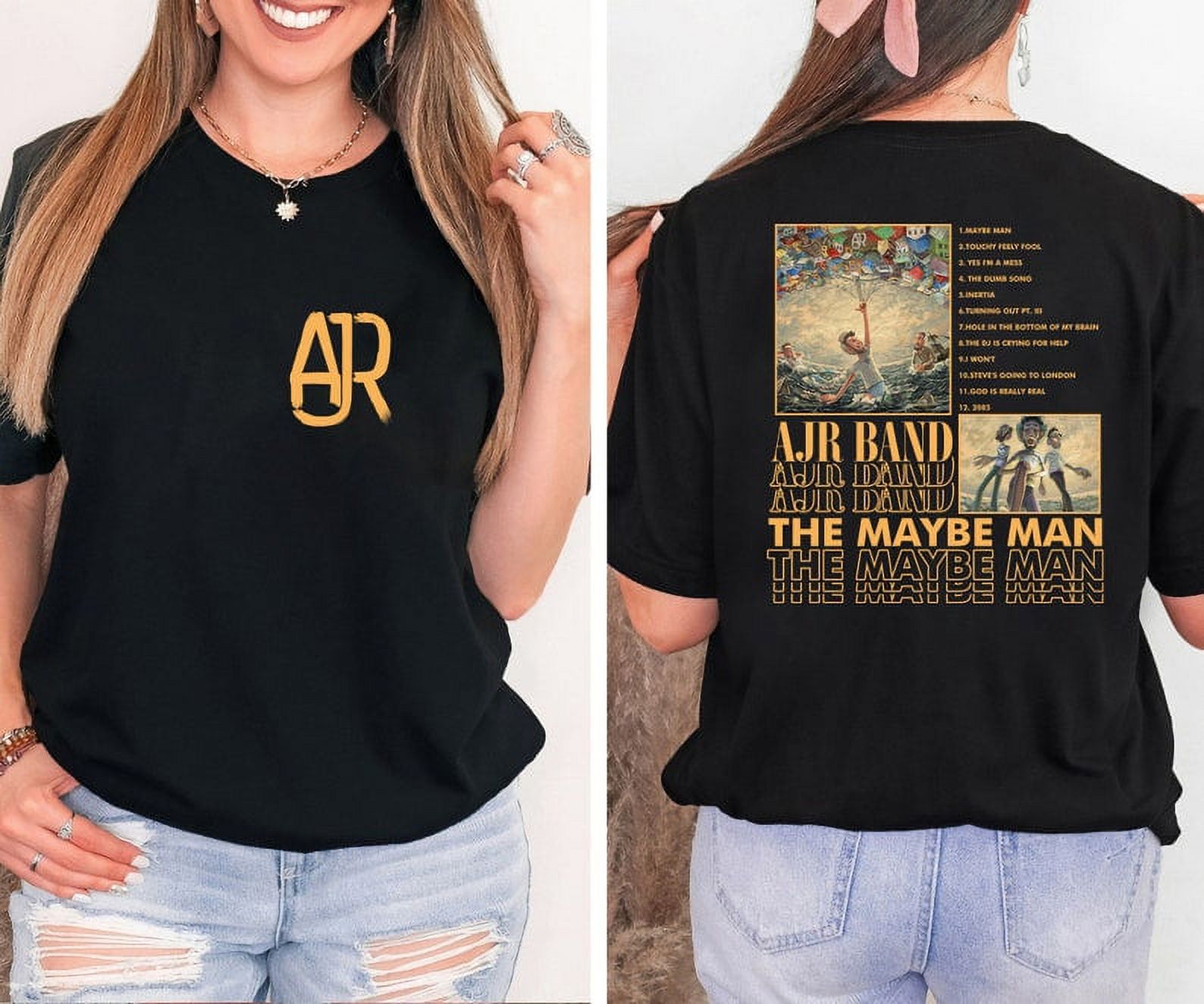 The Maybe Man 2side Tour 2024, AJR Album 2024 Shirt, AJR Tour Band ...