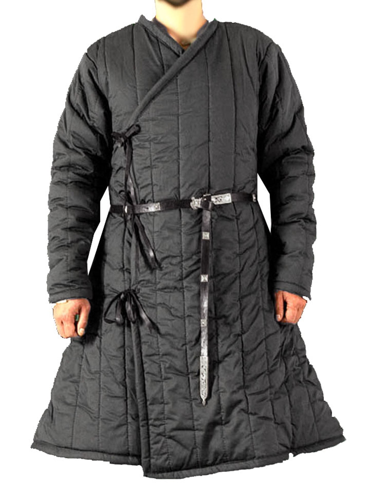 Black Dress Medieval Armor THE MEDIEVALS Thick Padded Gambeson Coat ...
