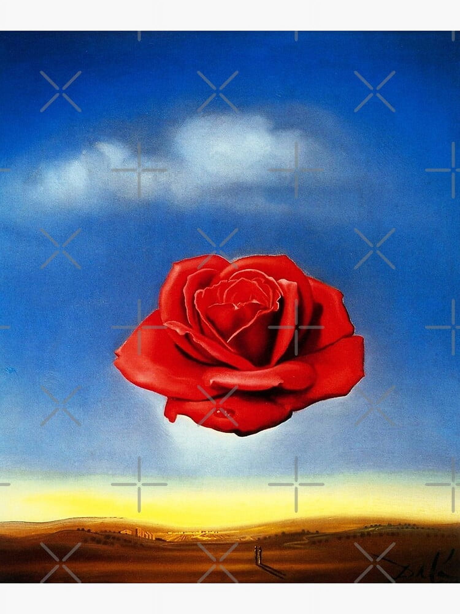 The Meditative Rose-Salvador Dali Modern Art Decor Unframe - Walmart.com