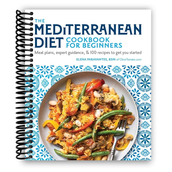 Elena Paravantes, Mediterranean Diet Cookbook, Spiral Bound, 192 Pages ...