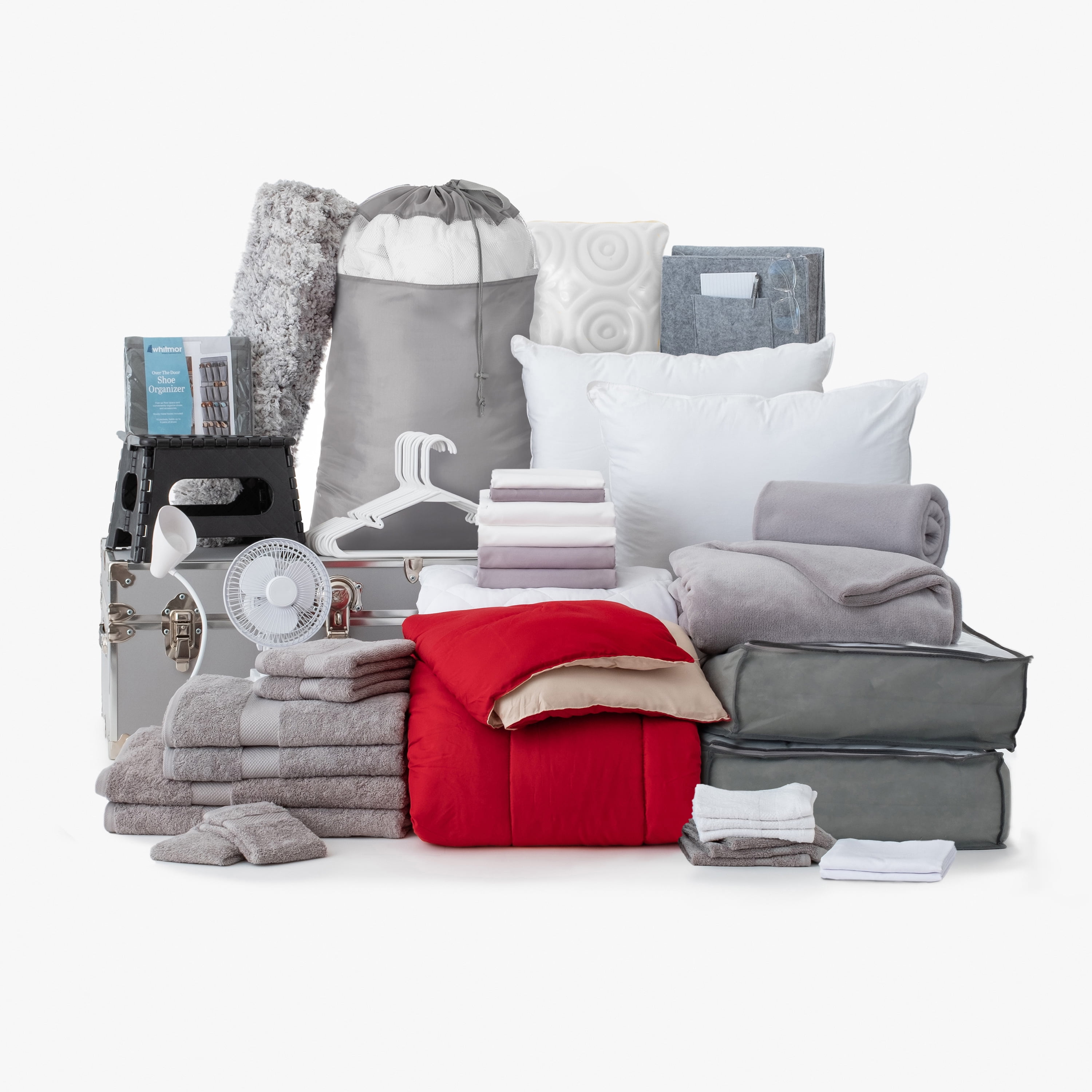 The Mega Dorm Essentials Value Pack in Brody Brick and Burgundy, 49 ...