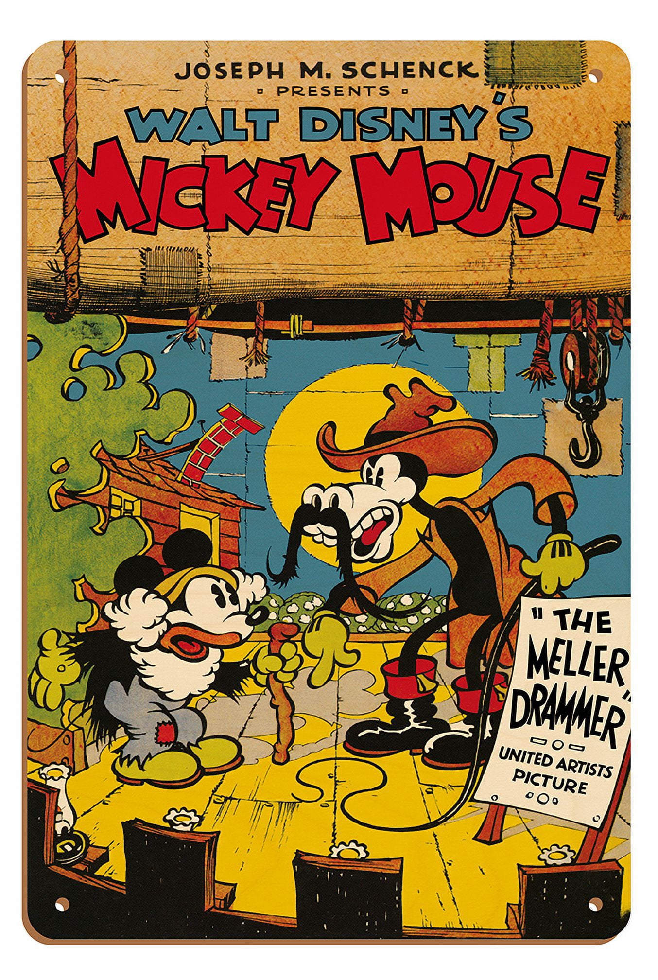 The Meller Drammer - Starring Mickey Mouse - Vintage Film Movie Poster ...