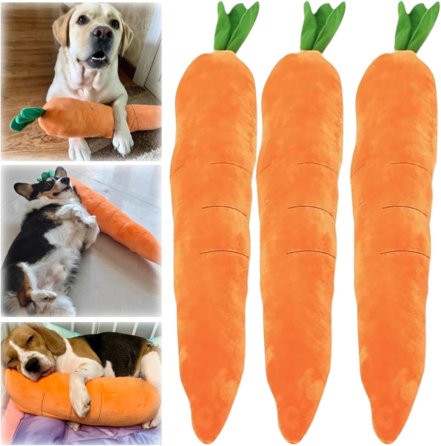 The Mellow Dog Calming Carrot, Carrot Dog Toy, The Mellow Dog Calming ...