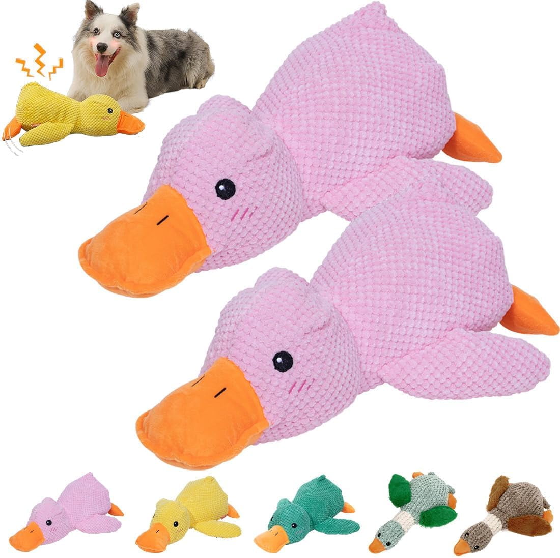 The Mellow Dog Calming Duck, The Mellow Dog Duck Toy, Zentric Quack-Quack Duck Dog Toy, Quack ...