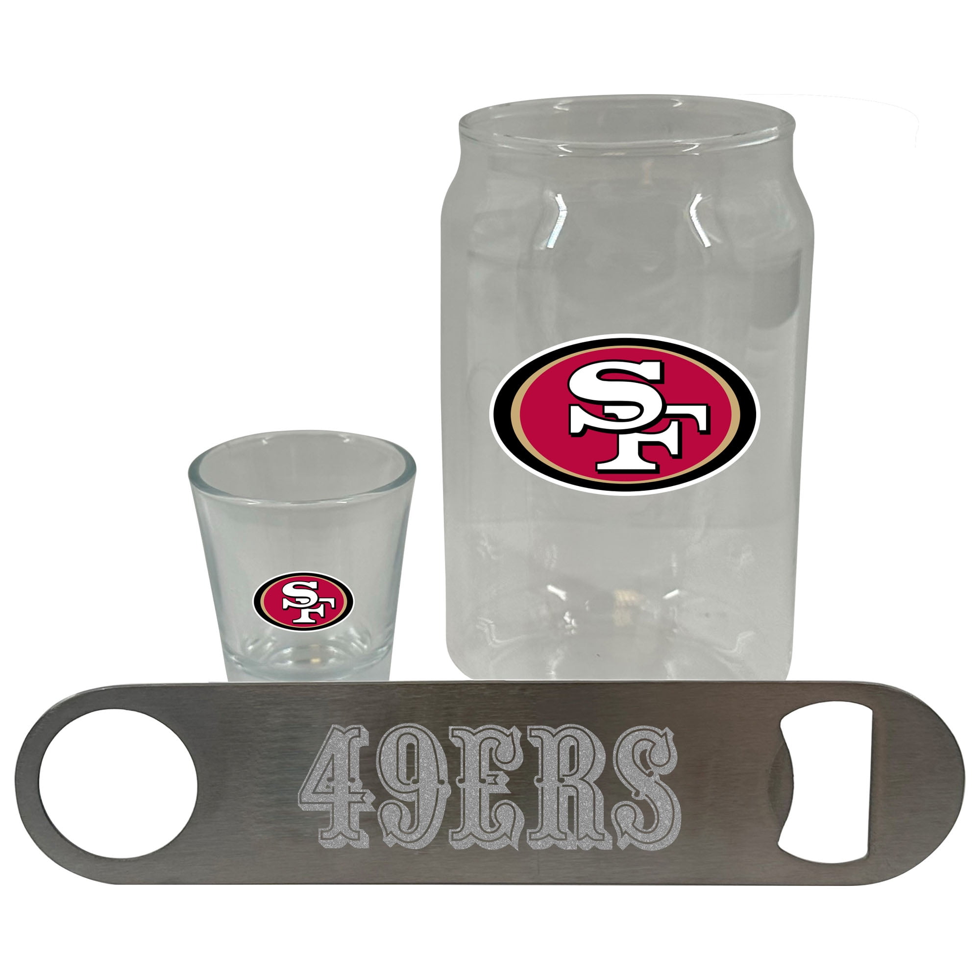 The Memory Company San Francisco 49ers Three-Pack Beer Glass, 2oz. Shot ...