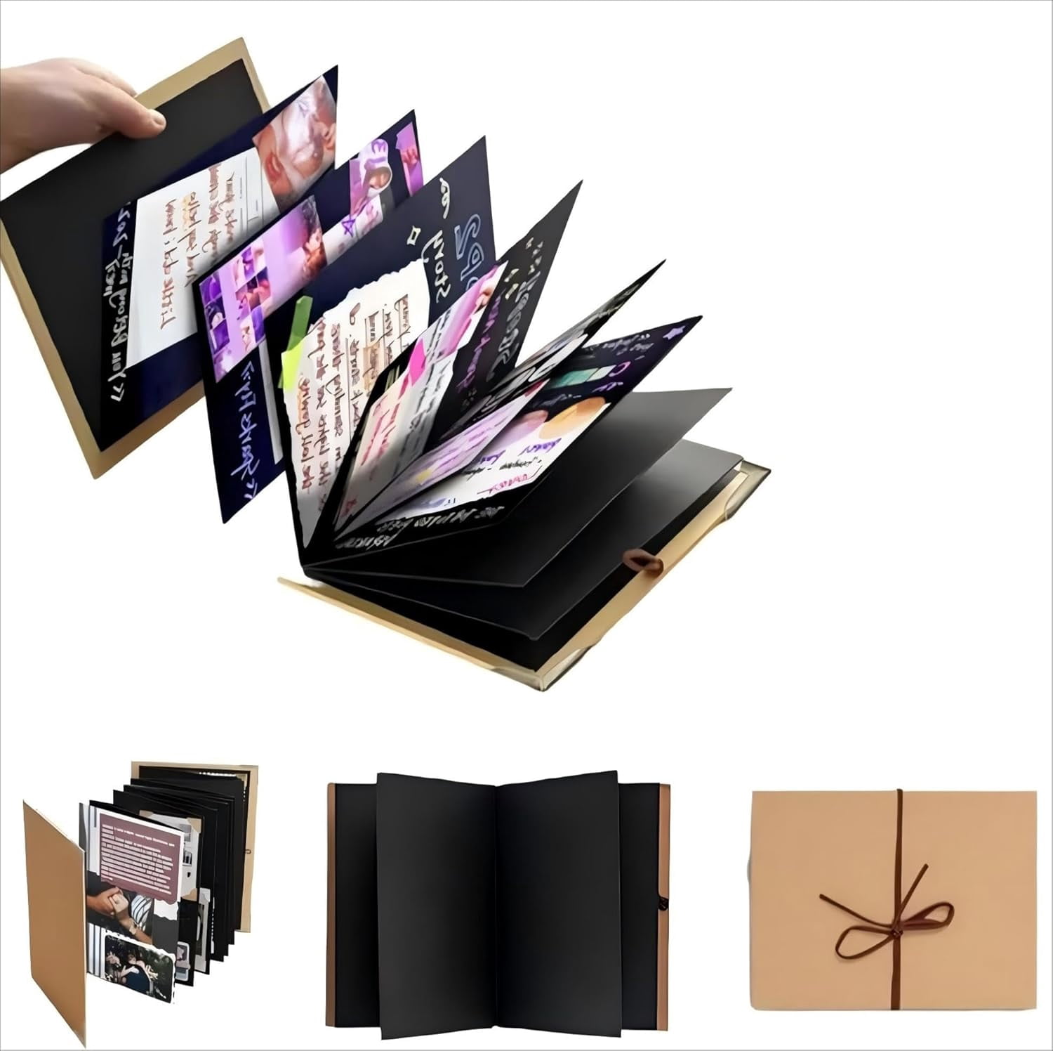 The Memory Keeper – 99+ Inch Expandable Accordion Scrapbook Album with ...