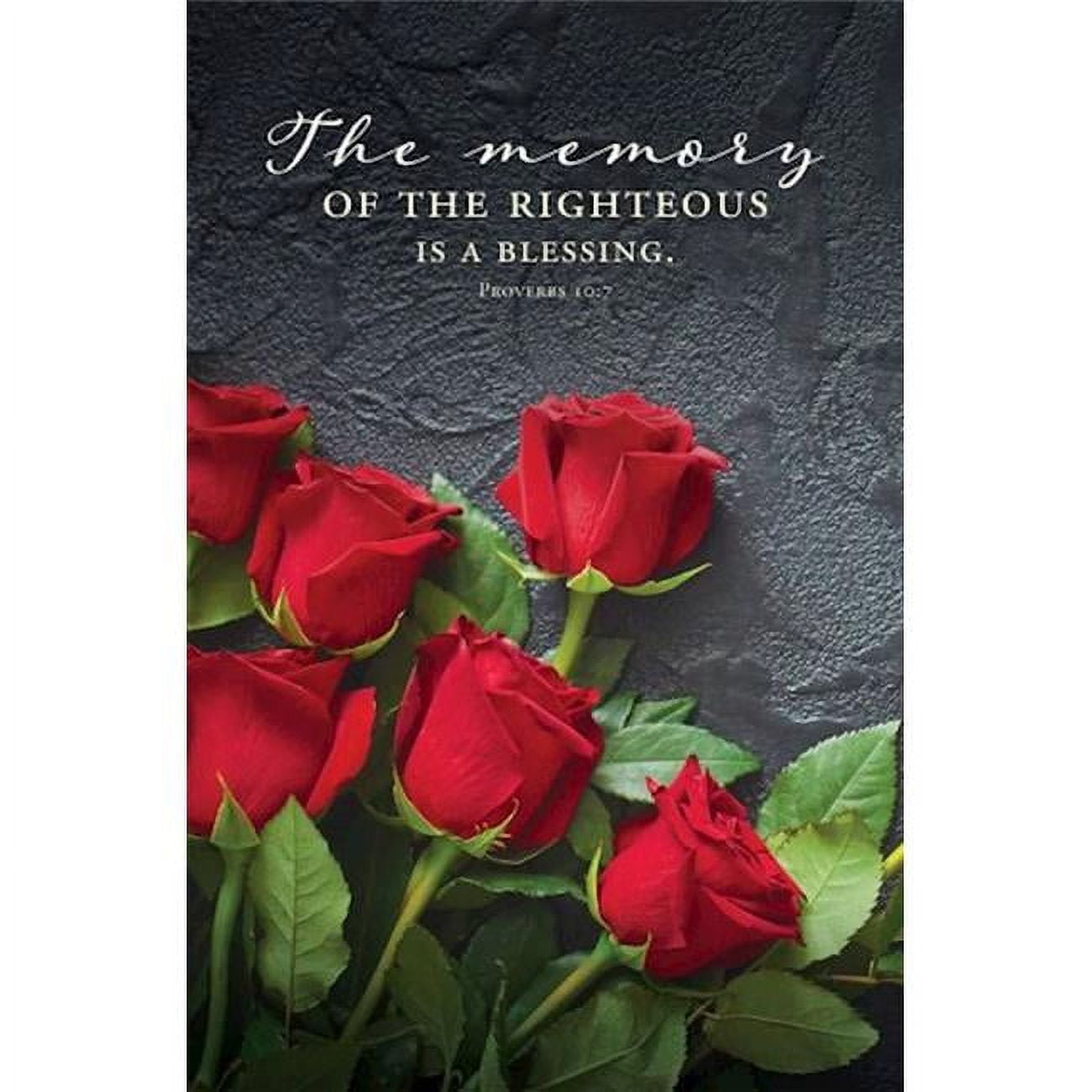 The Memory of The Righteous is A Blessing Bulletin - Pack of 100 ...