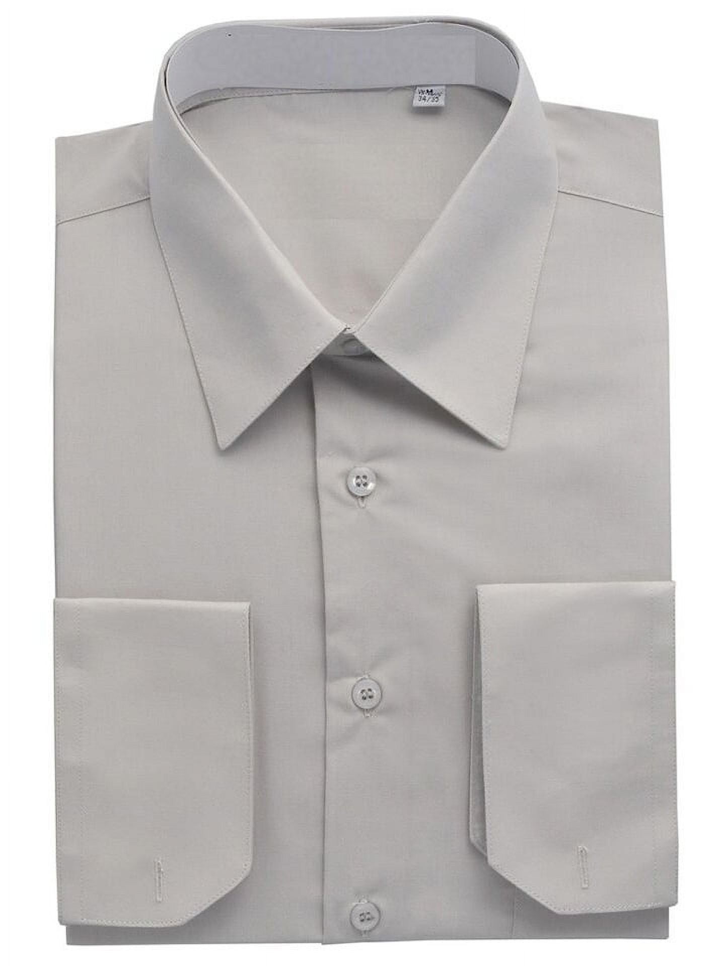 The Men's Shirts Regular Fit Solid Colors Dress Shirts - Walmart.com