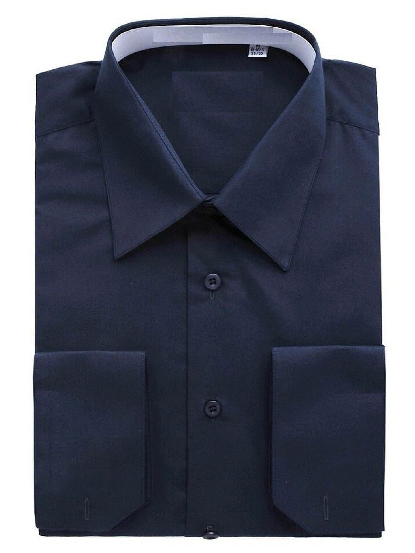 The Men's Shirts Regular Fit Solid Colors Dress Shirts - Walmart.com