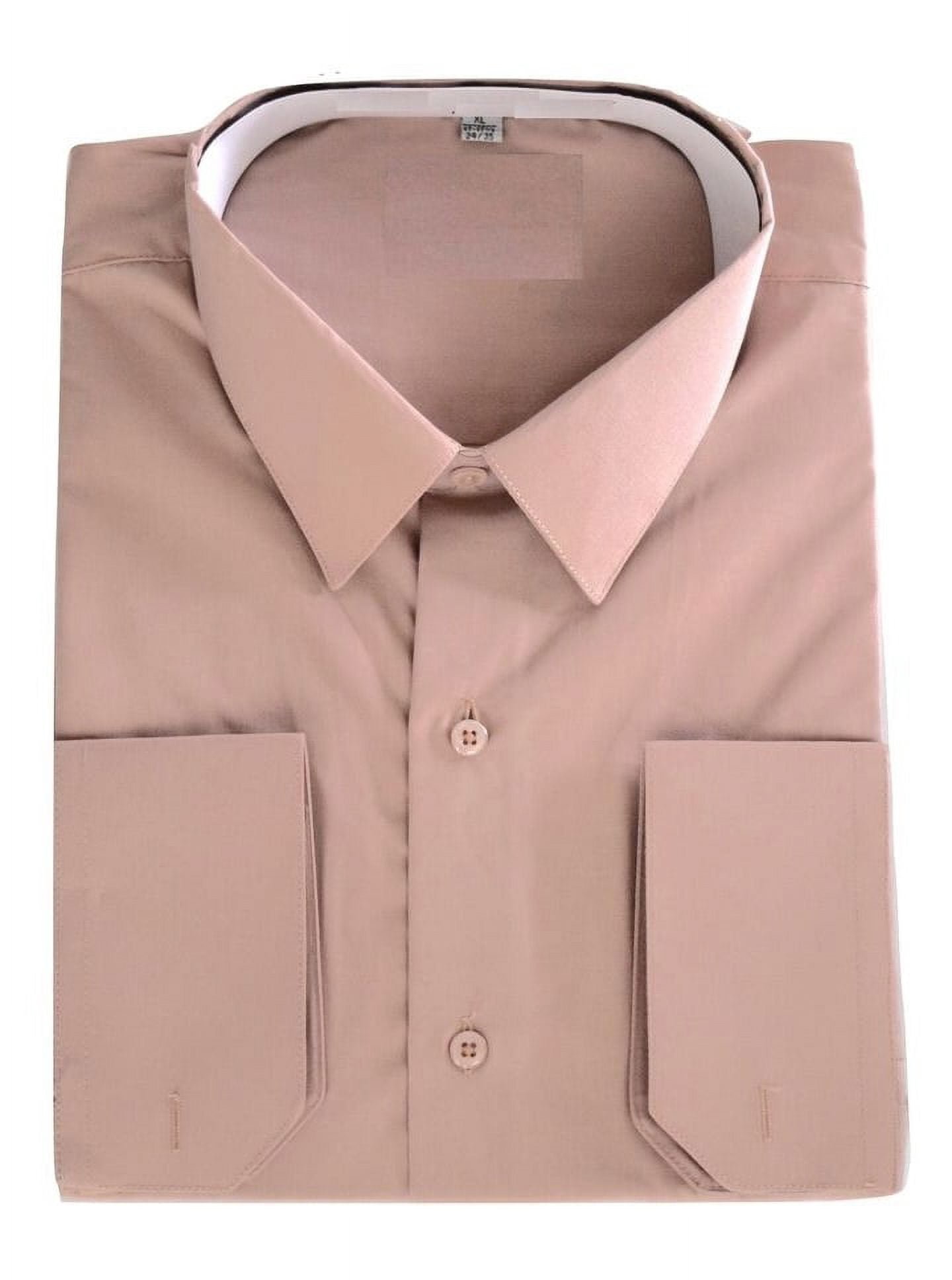 The Men's Shirts Regular Fit Solid Colors Dress Shirts - Walmart.com