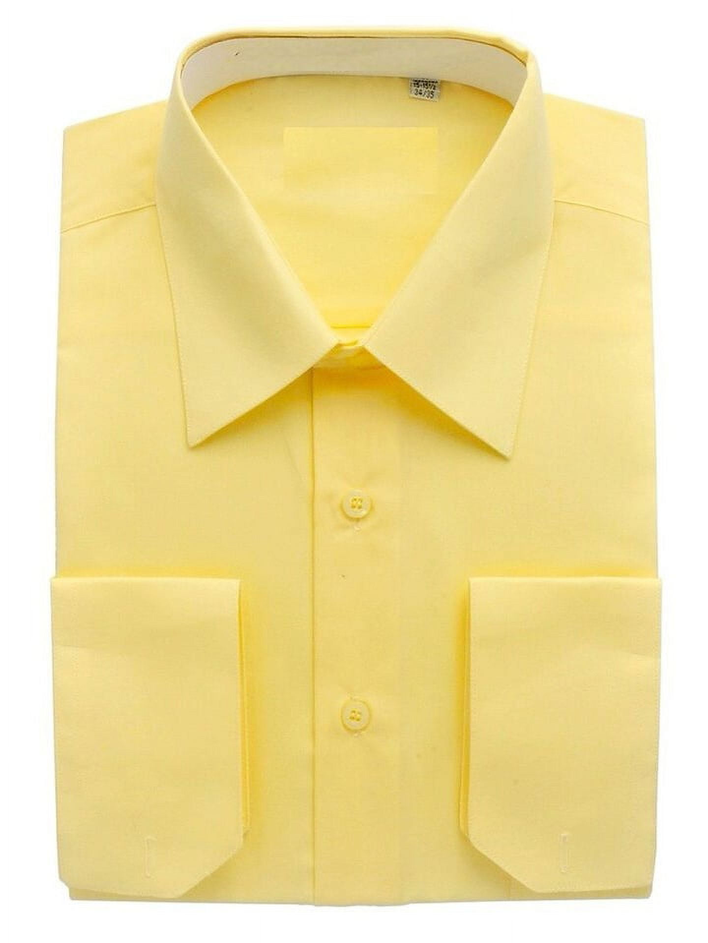 The Men's Shirts Regular Fit Solid Colors Dress Shirts - Walmart.com