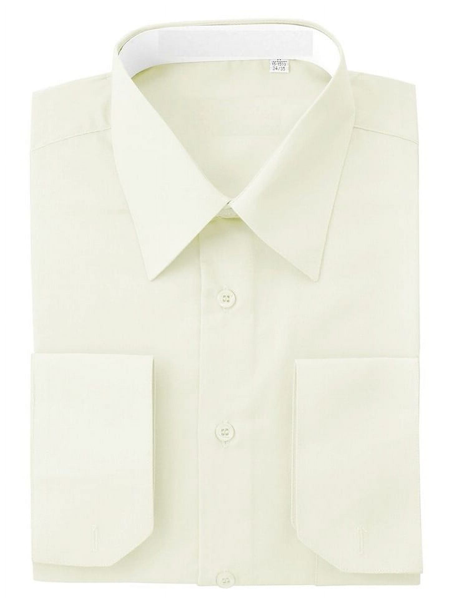 The Men's Shirts Regular Fit Solid Colors Dress Shirts - Walmart.com