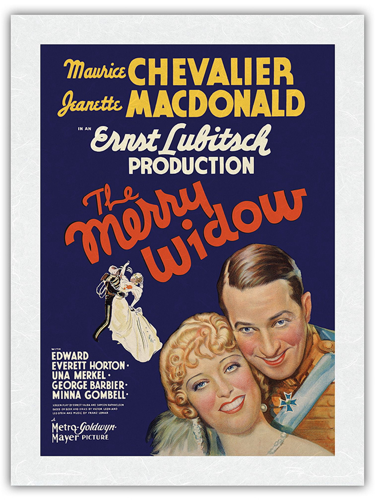 The Merry Widow - Starring Maurice Chevalier and Jeanette MacDonald ...