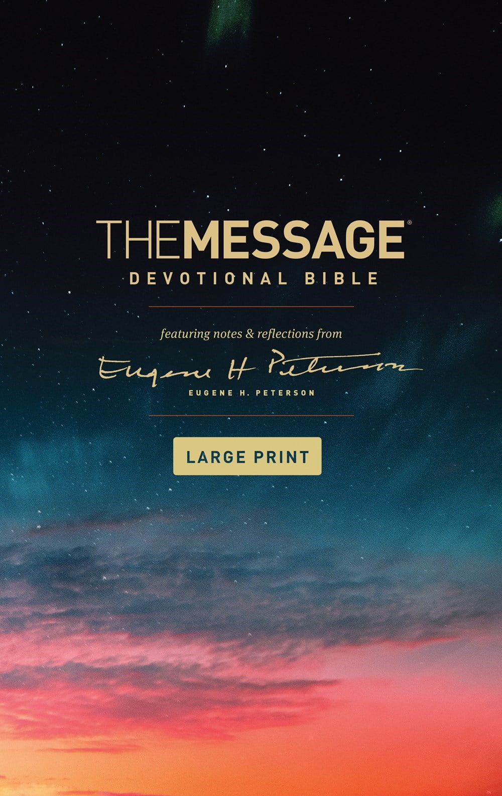 The Message/Large Print Devotional Bible-Softcover - Walmart Business ...