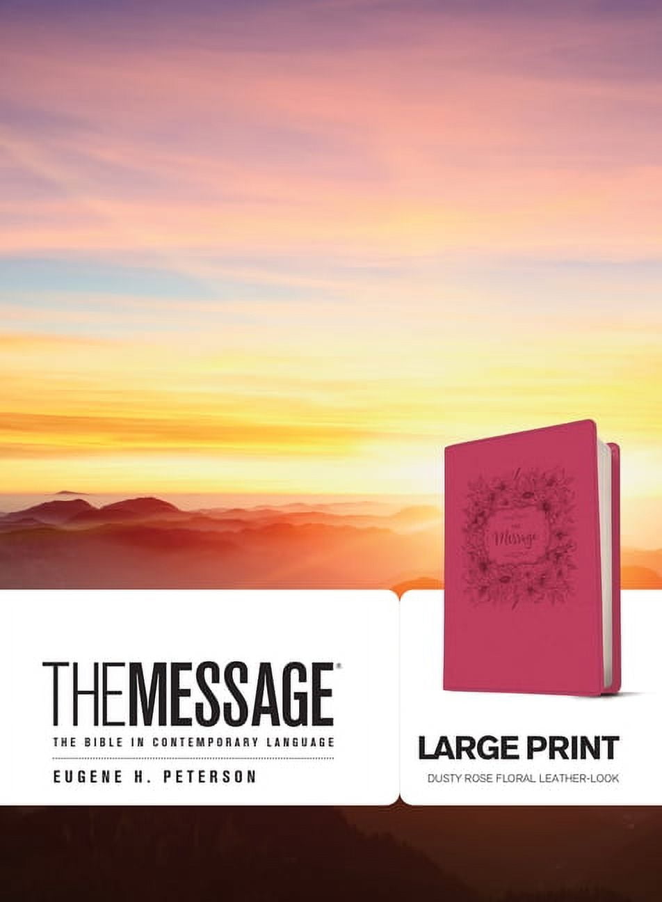 The Message Large Print: The Bible in Contemporary Language (Hardcover ...