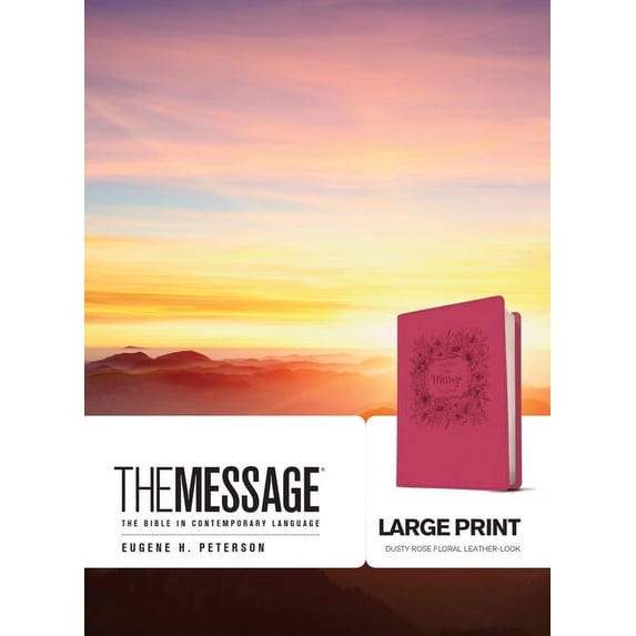 The Message Large Print: The Bible in Contemporary Language (Hardcover ...