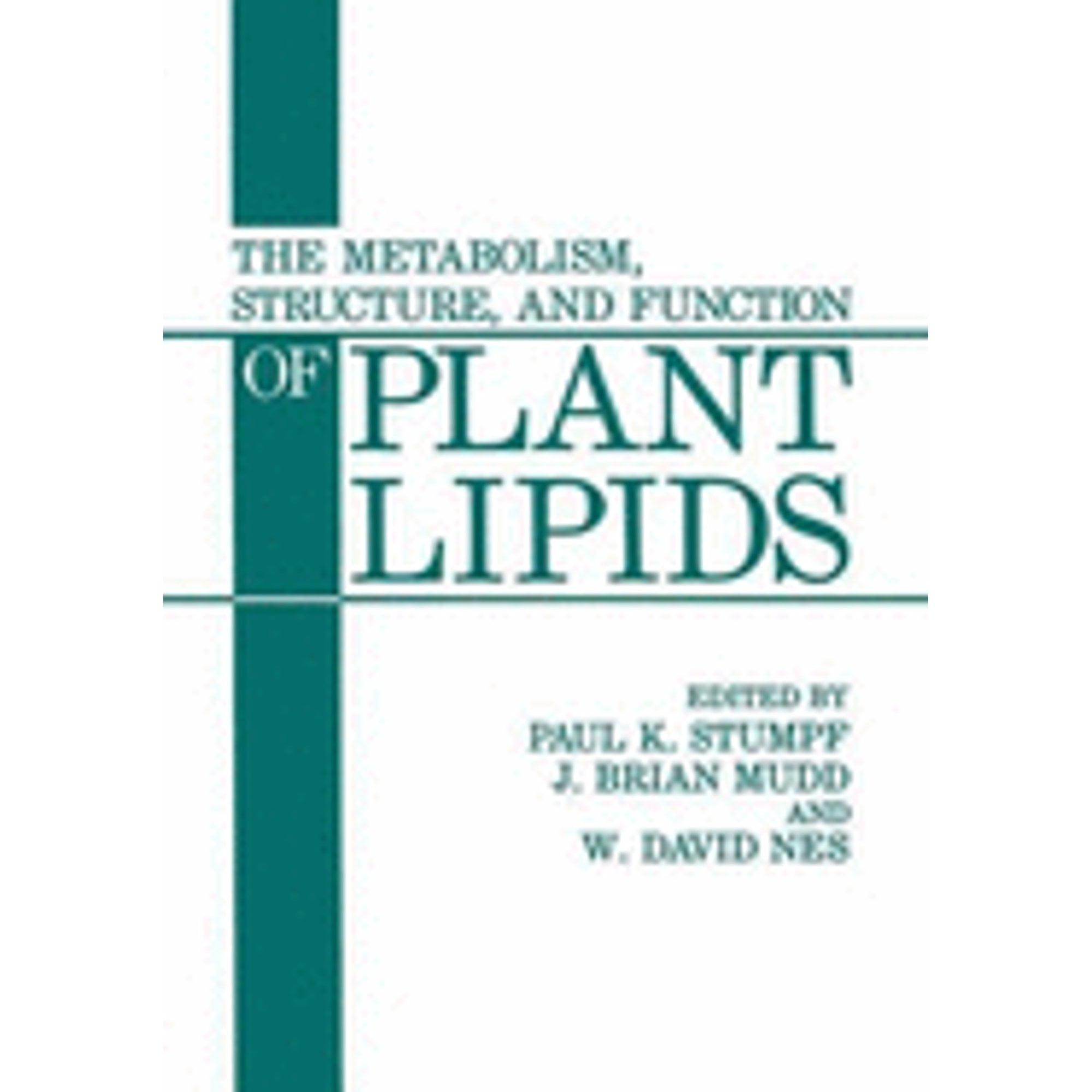 Pre-Owned The Metabolism, Structure, and Function of Plant Lipids ...