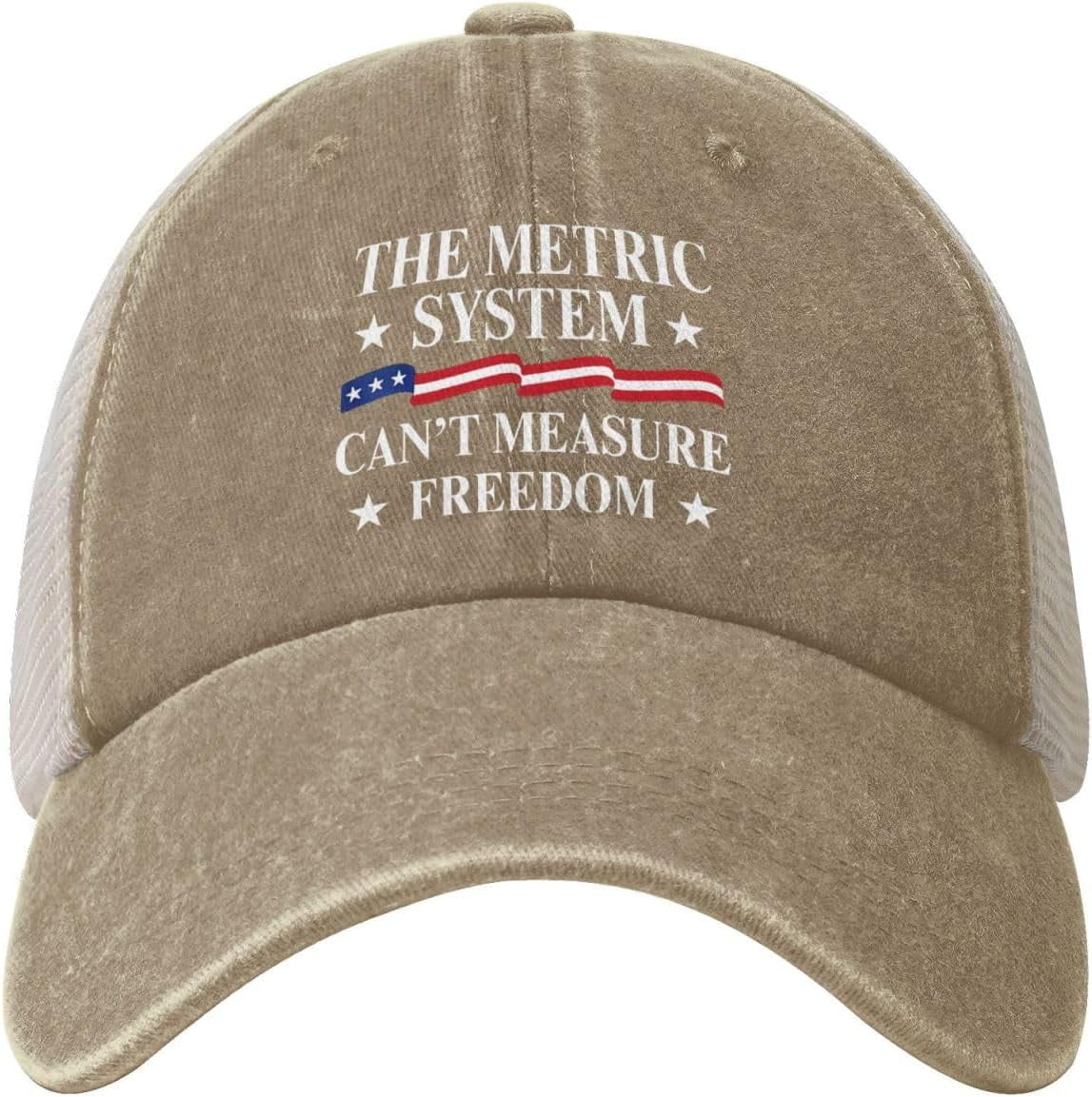 The Metric System Can't Measure Freedom 4th July Baseball Cap - Walmart.com