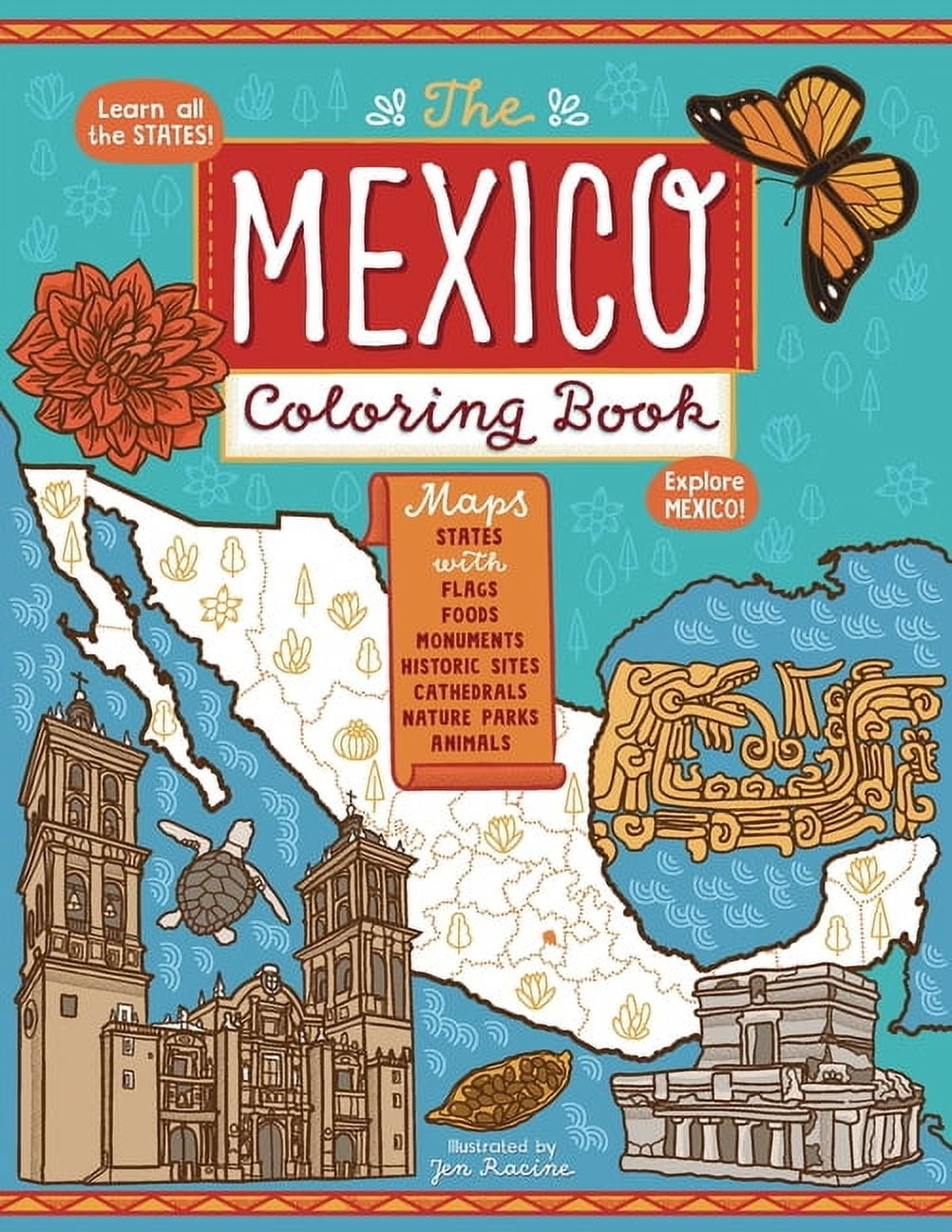 The Mexico Coloring Book, (Paperback) - Walmart.com
