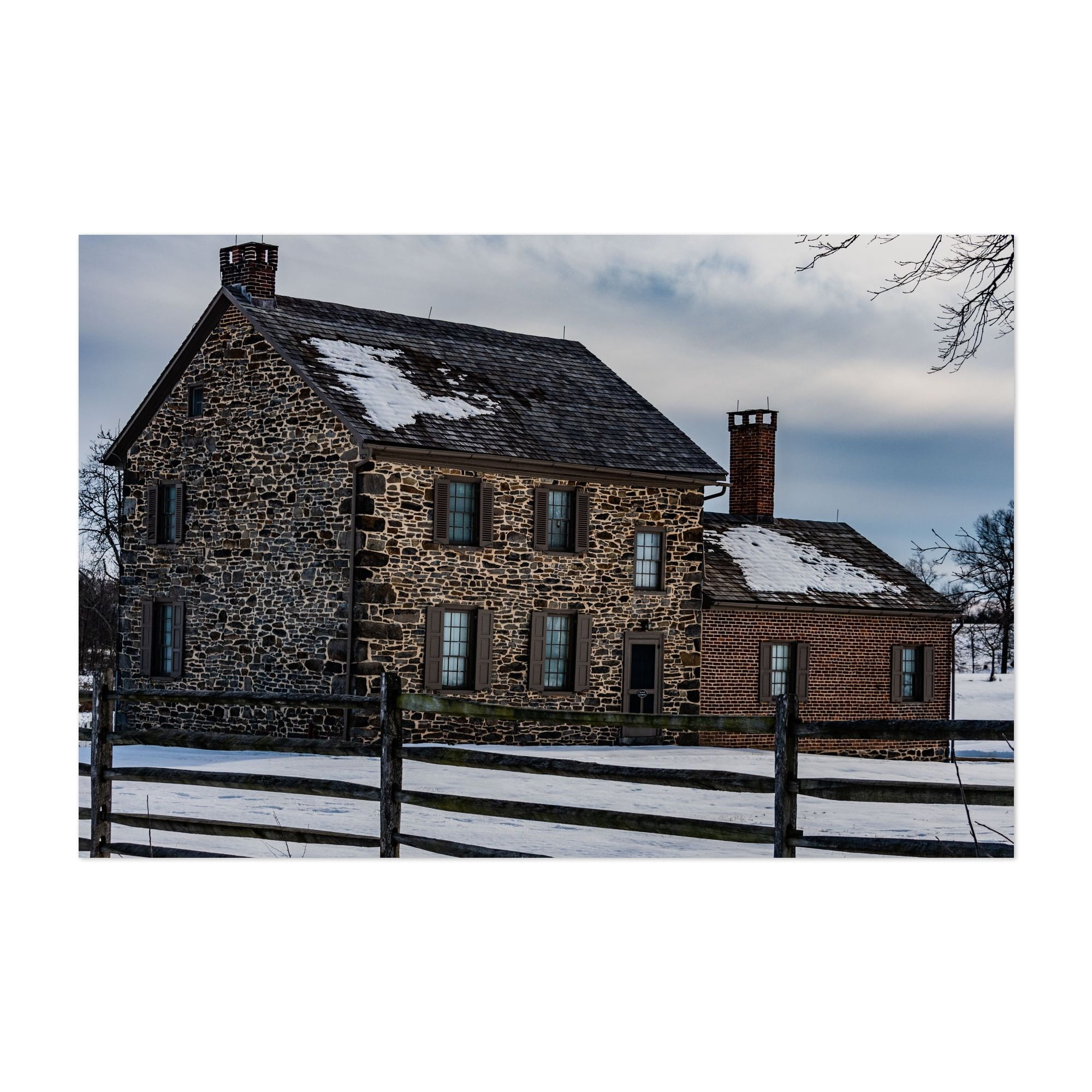 The Michael Bushman House in Winter 3 - Gettysburg Pennsylvania ...