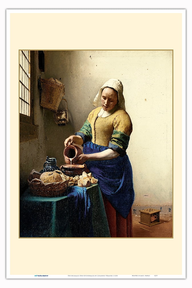 The Milkmaid (The Kitchenmaid) - From an Original Color Painting by ...