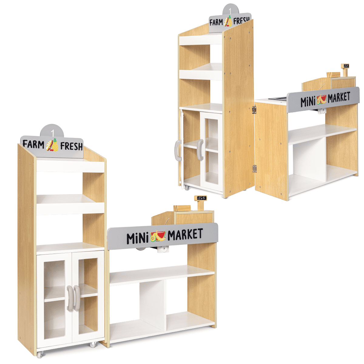 The Milliard Mini Market Grocery Store Pretend Play, Kids Play Grocery ...