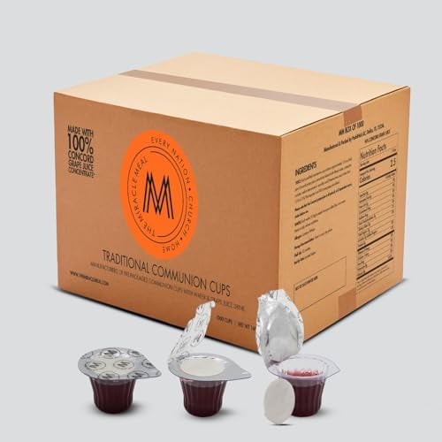 The Miracle Meal Pre-filled Communion Cups and Wafer Set - Box of 1000 ...