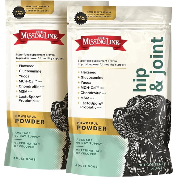 The Missing Link Hip & Joint + Probiotics Supplement 1lb Bag 2/Pack ...