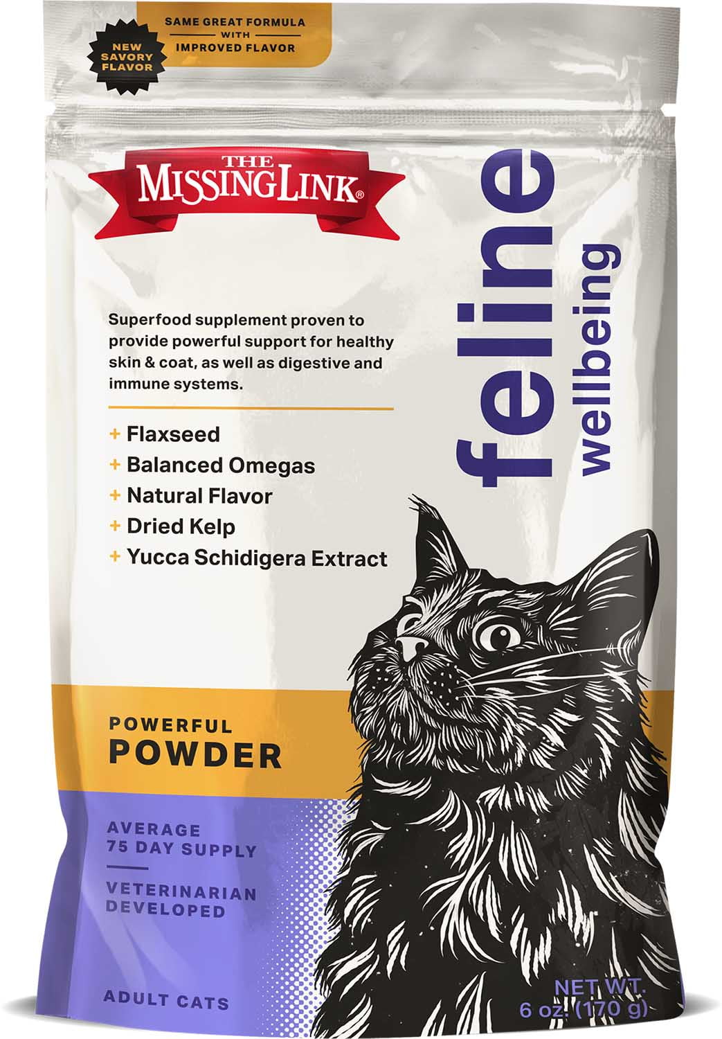 The Missing Link Ultimate Feline Formula Skin & Coat Supplement, 6 oz ...