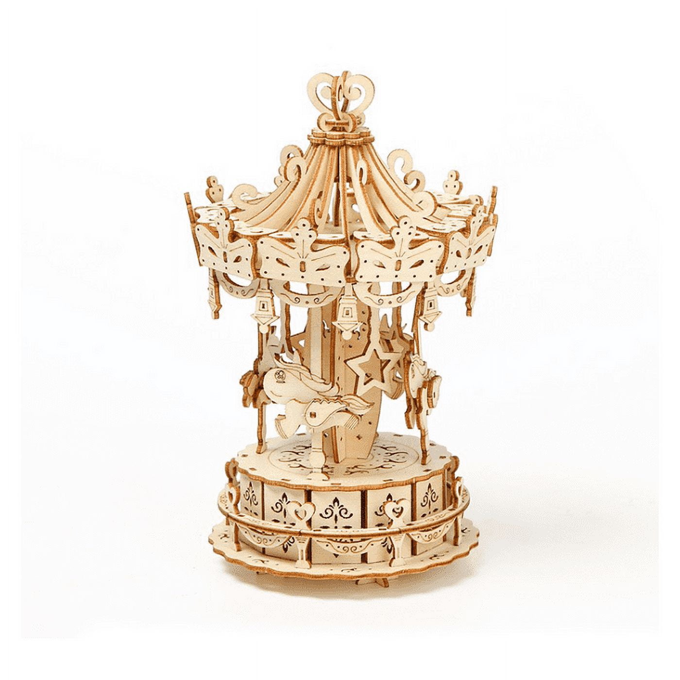 The Missing Piece- 3D Wooden Carousel Puzzle - Walmart.com