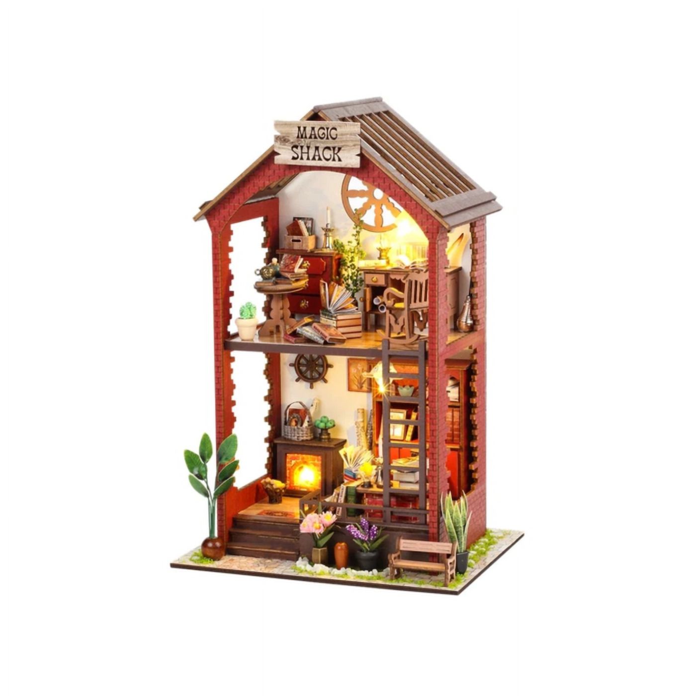The Missing Piece DIY Miniature Magic Shack Dollhouse - Walmart.com